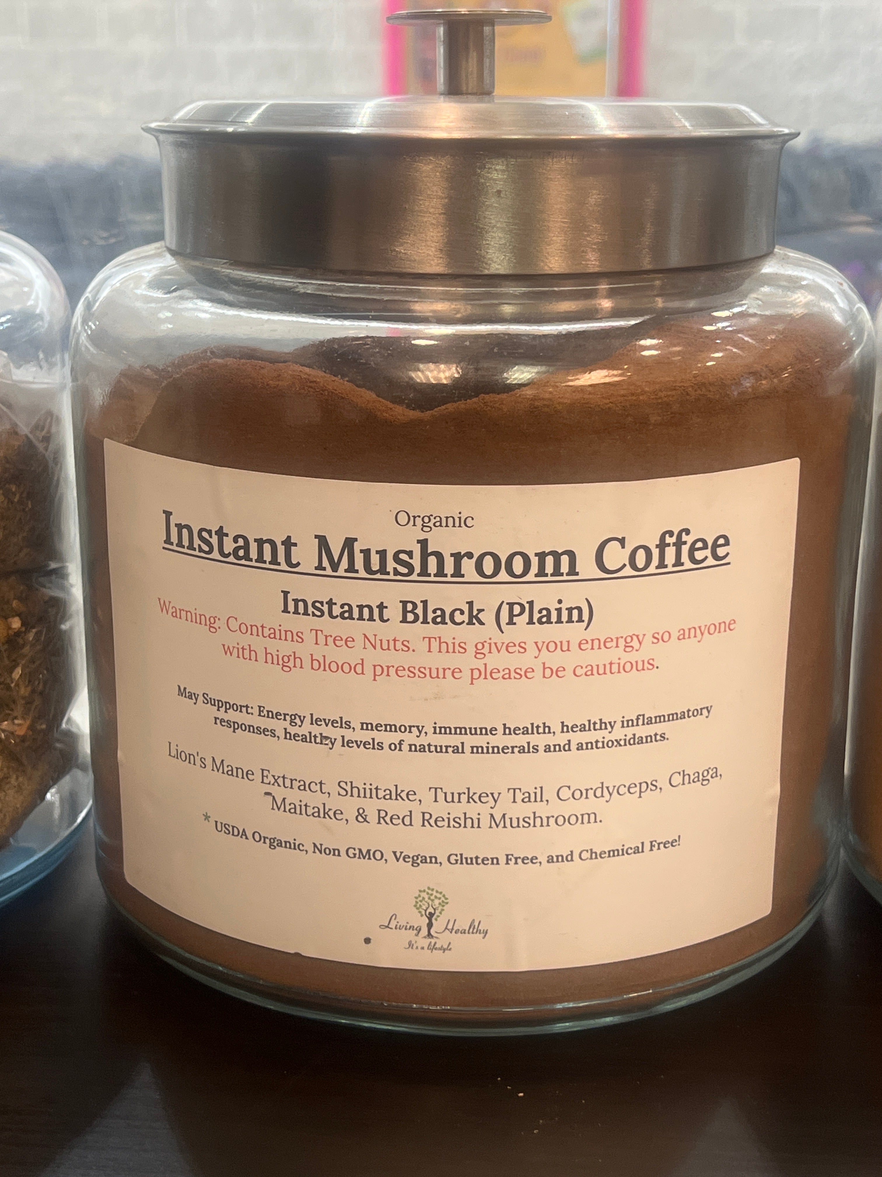 Plain Instant Mushroom Coffee 1oz. – livinghealthyitsalifestlye