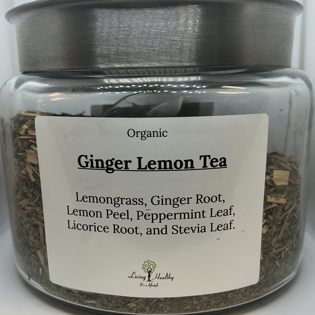 Ginger Lemon Tea - 1oz. – livinghealthyitsalifestlye